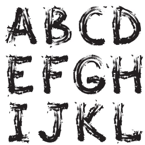 Grunge Font Vector Images (over 55,000)