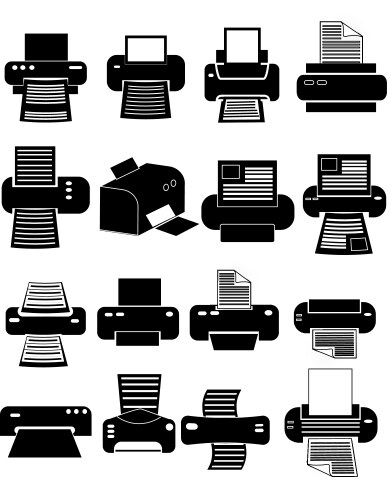 Foot print icons set Royalty Free Vector Image