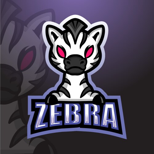 Ninja sport mascot logo design Royalty Free Vector Image