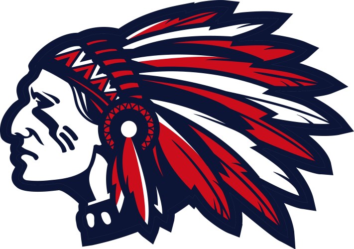 Native American Chief Head Icon Royalty Free Vector Image