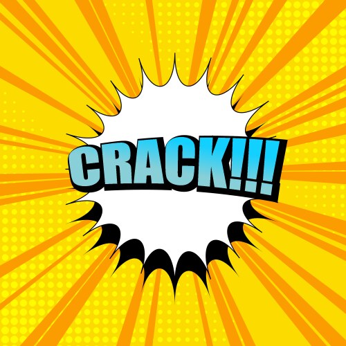 Comic speech bubble retro burst background in pop Vector Image