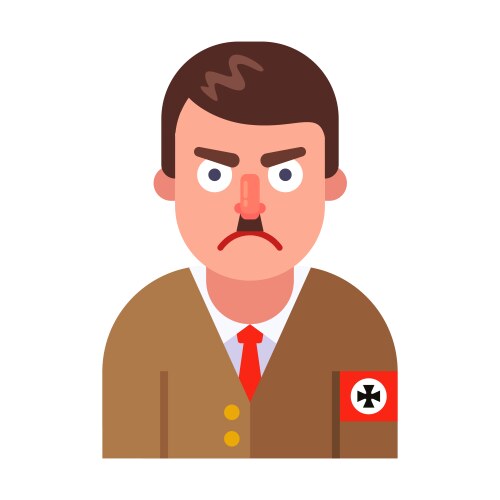 Adolf Hitler - Nazi Dictator Royalty Free Vector Image