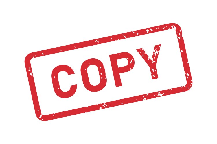 Grunge red uncontrolled copy word hexagon rubber Vector Image