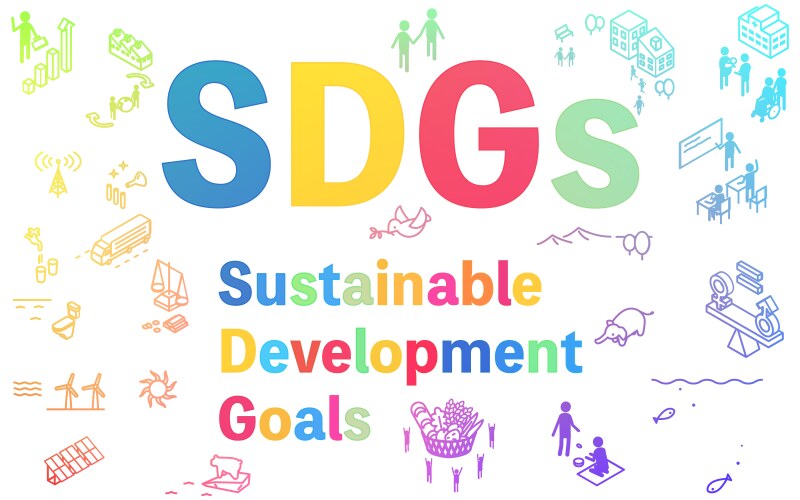 Sustainable development global goals corporate Vector Image