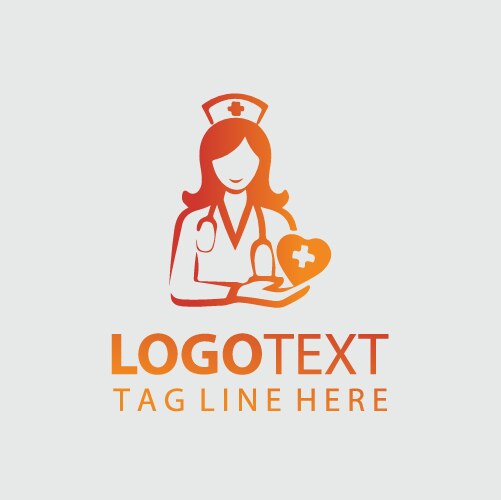 Nurse logo Royalty Free Vector Image - VectorStock