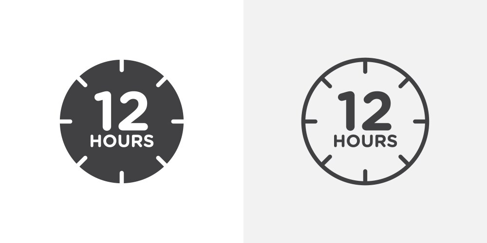 Clock 12 Vector Images (over 2,300)