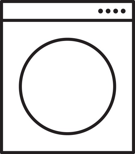 Washing machine icon design template isolated Vector Image