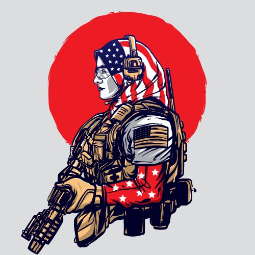 Muslim warior Royalty Free Vector Image - VectorStock