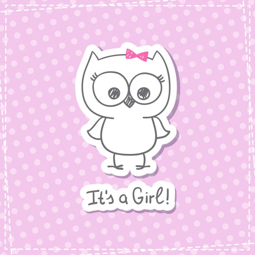 Baby Girl Owl Vector Images (over 1,700)