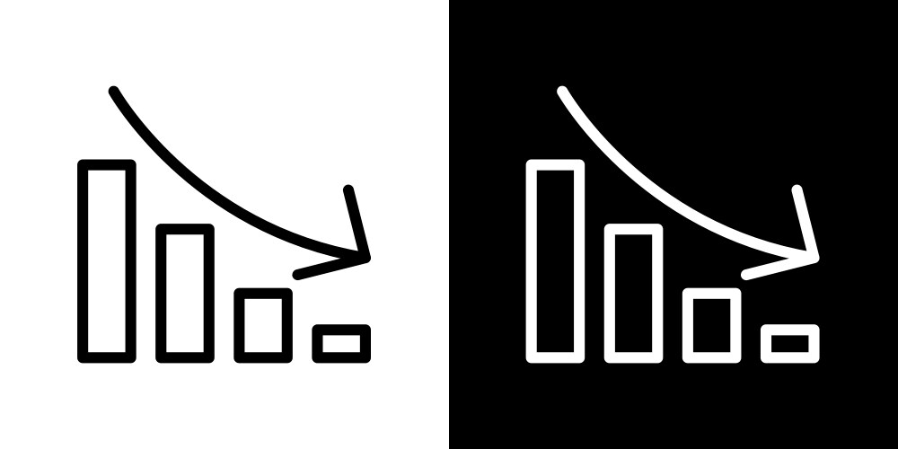 Decline Bar Graph Vector Images (over 1,500)
