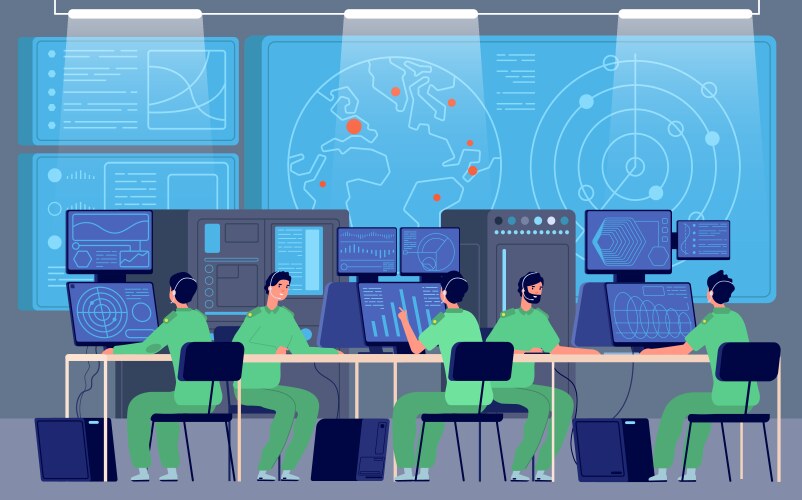 Control Room Vector Images (over 16,000)