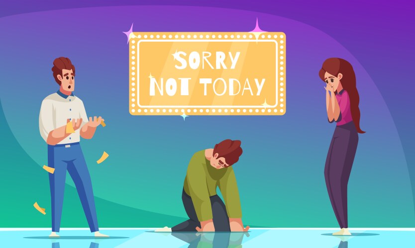 Lottery winner cartoon Royalty Free Vector Image