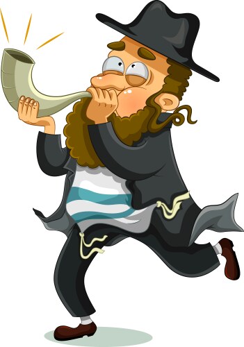 Jewish orthodox rabbi avatar icon Royalty Free Vector Image