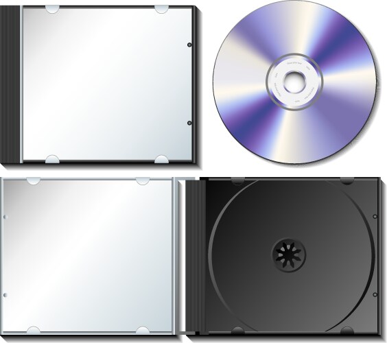 Music cd case Royalty Free Vector Image - VectorStock