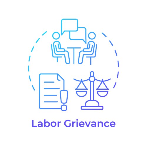 Labor rights protection concept icon Royalty Free Vector