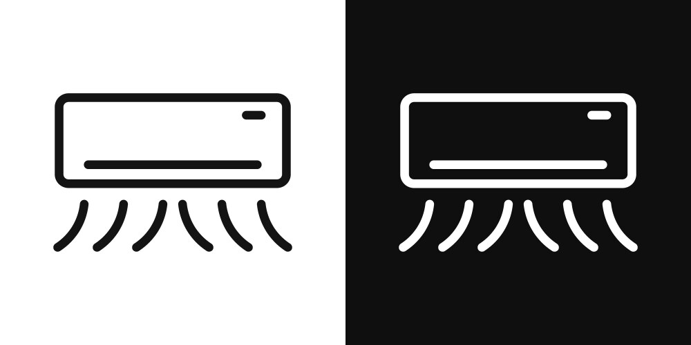 Air conditioner icon Royalty Free Vector Image