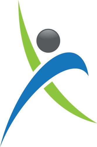 Healthy man symbol stomach pain Royalty Free Vector Image