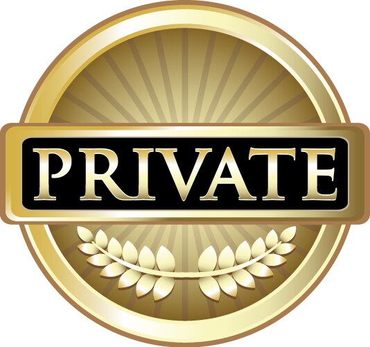 Welcome gold badge icon Royalty Free Vector Image