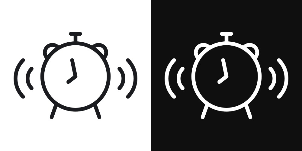 Alarm clock icon Royalty Free Vector Image - VectorStock