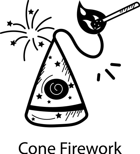 Chinese firework Royalty Free Vector Image - VectorStock