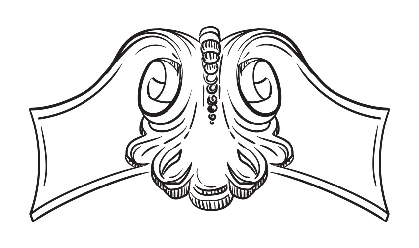 Victorian Filigree Drawing