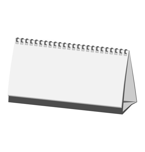 Blank calendar Royalty Free Vector Image - VectorStock