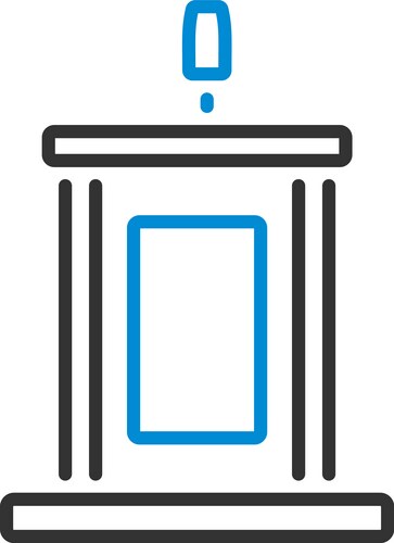 Expo stand icon Royalty Free Vector Image - VectorStock