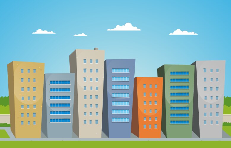 Cartoon Buildings Vector Images (over 190,000)