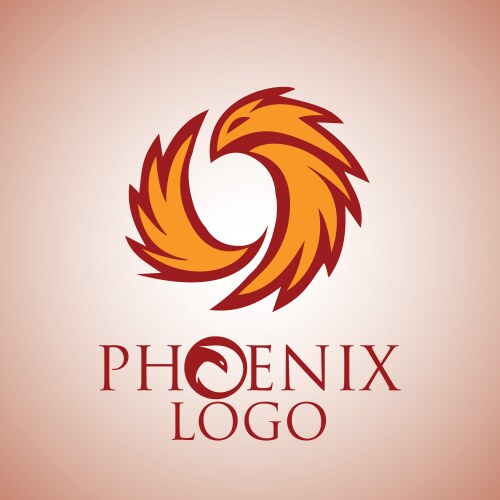 Phoenix logo set 1 Royalty Free Vector Image - VectorStock