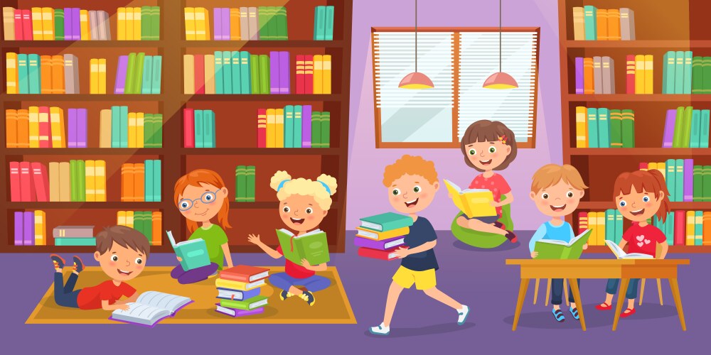 Children Reading Vector Images (over 21,000)