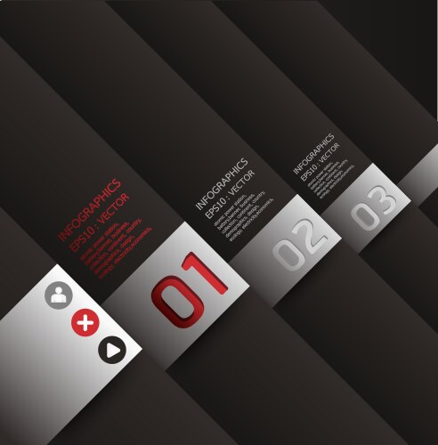 Modern design template used for number banner Vector Image