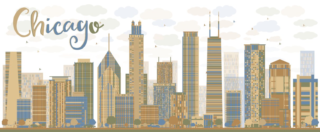 Chicago Skyline Vector Images (over 890)