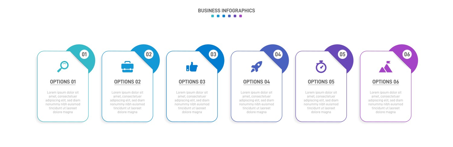 Timeline infographic with infochart modern Vector Image