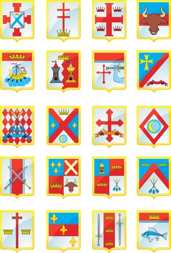 British heraldic crowns Royalty Free Vector Image