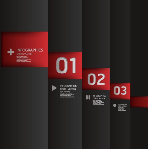 Modern design template used for number banner Vector Image