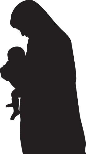 Modest love traditional hijab motherhood symbol Vector Image