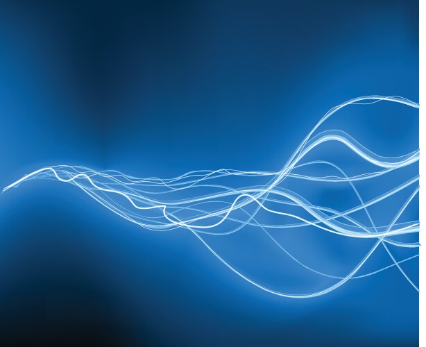 Abstract smooth light lines background Royalty Free Vector