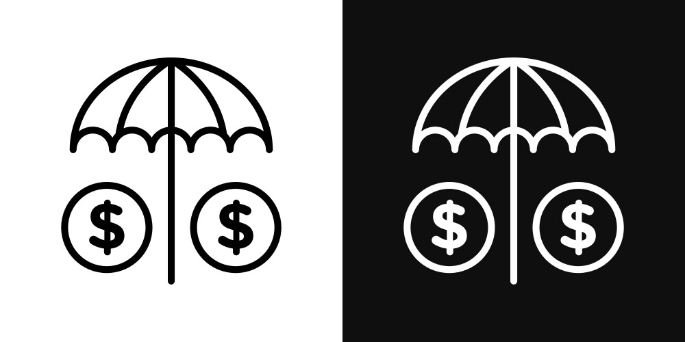 Assets protection icon Royalty Free Vector Image