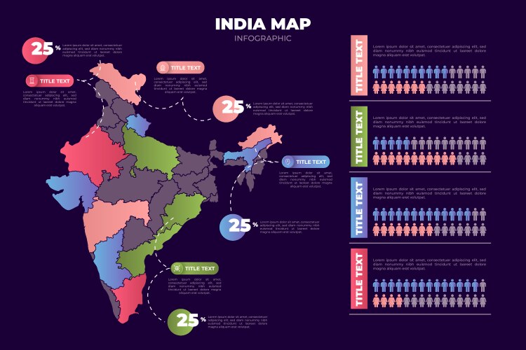 Gradient indonesia map infographic Royalty Free Vector Image Gradient indonesia map infographic Royalty Free Vector Image