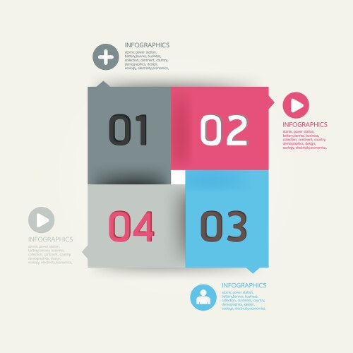 Modern design template used for number banner Vector Image