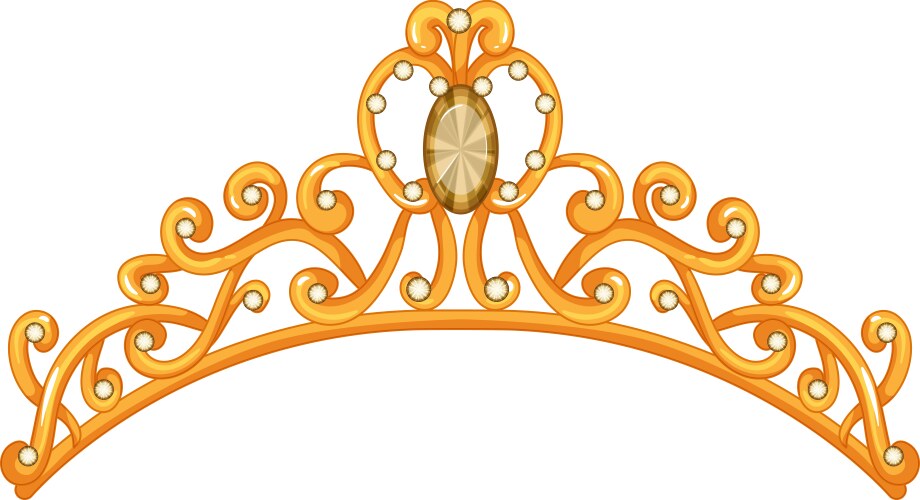 Princess tiara crown game pixel art Royalty Free Vector