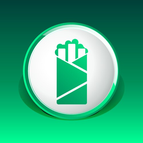 Shawarma icon orange Royalty Free Vector Image