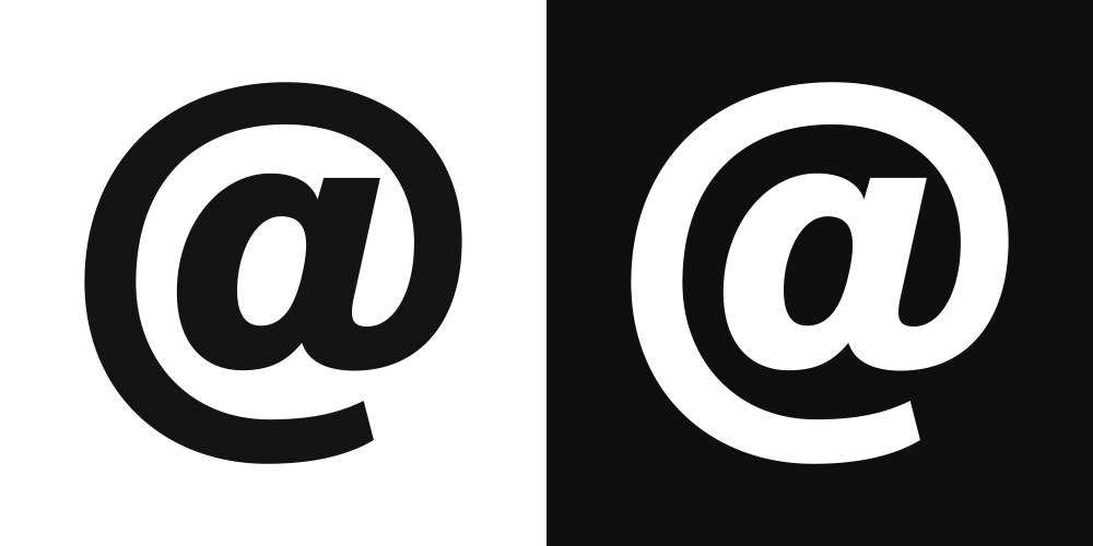 Email Logo Black and White Vector Images (over 10,000)