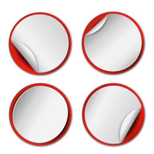 Set round logo frames with geometric pattern Vector Image