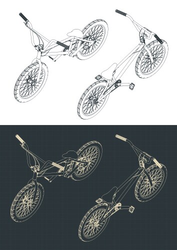 Bike Blueprint Bicycle Vector Images (over 180)