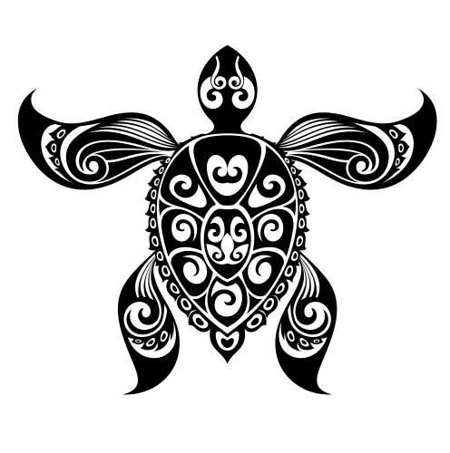 Polynesian Turtle Vector Images (over 490)
