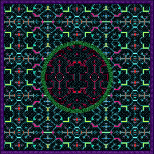 11th shipibo conibo artwork 12-patterns hd set Vector Image