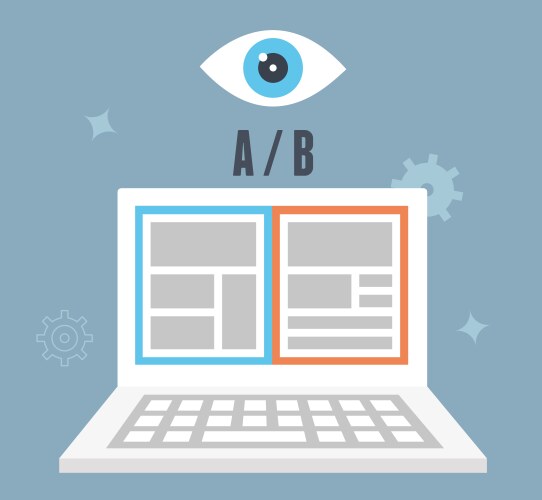 A website deconstruct element structure with html Vector Image