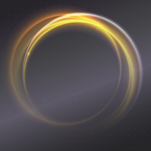 Light white circle glow effect shine sphere ring Vector Image