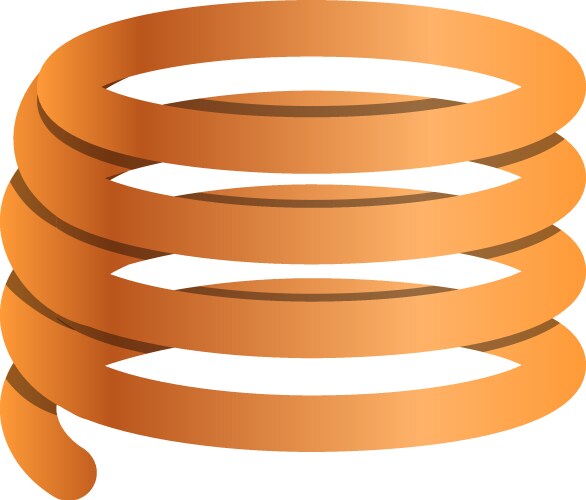 Grey coil spring icon cartoon style Royalty Free Vector
